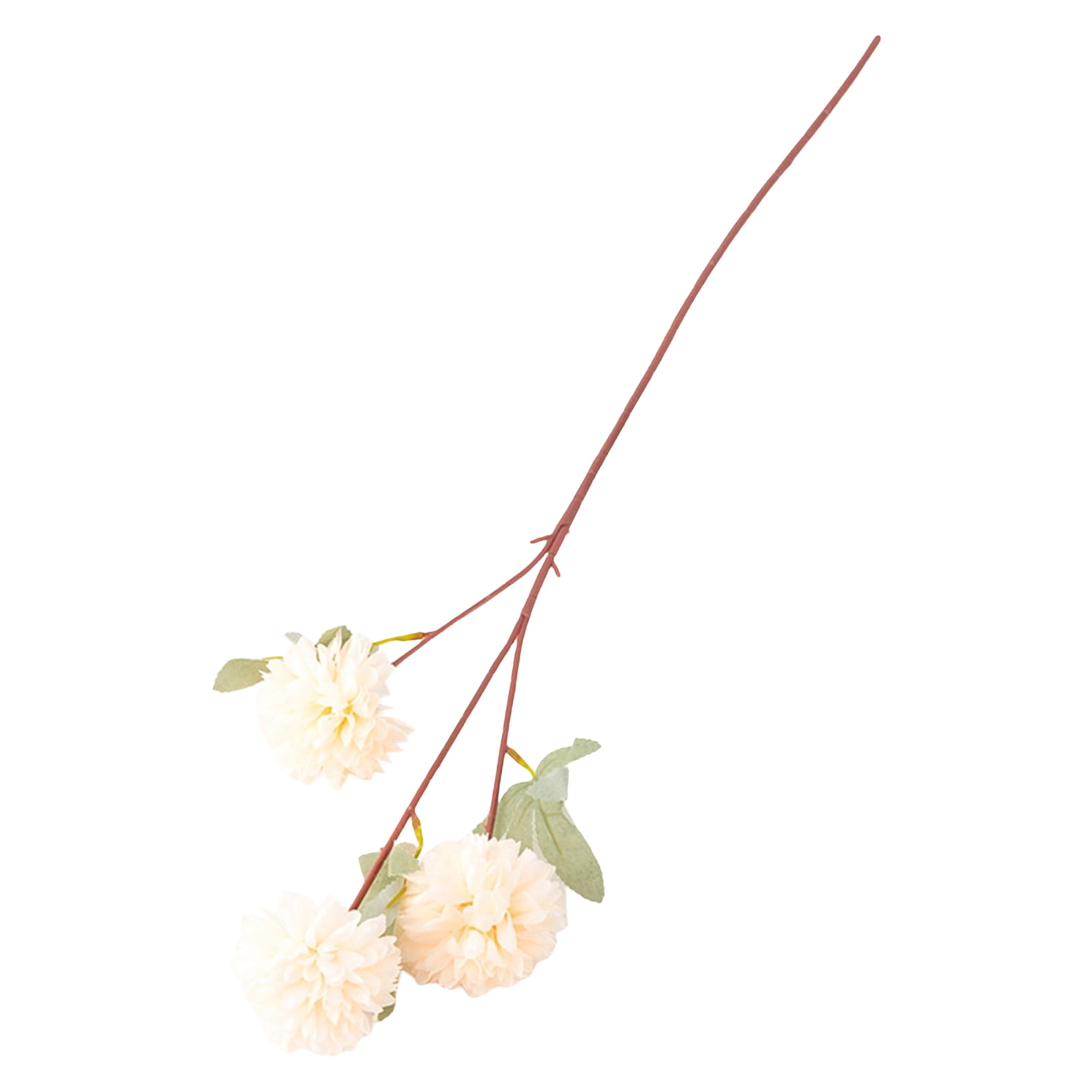 Artificial Chrysanthemum Flowers Large Heads Silk Mums Fake Ball Shape ...