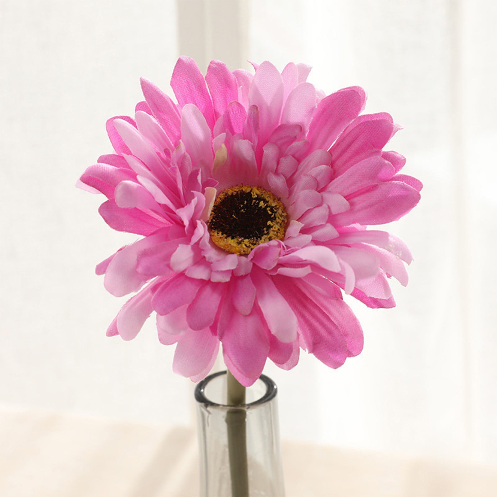 Artificial Chrysanthemum Flowers - Realistic 12.6in Green Plastic ...