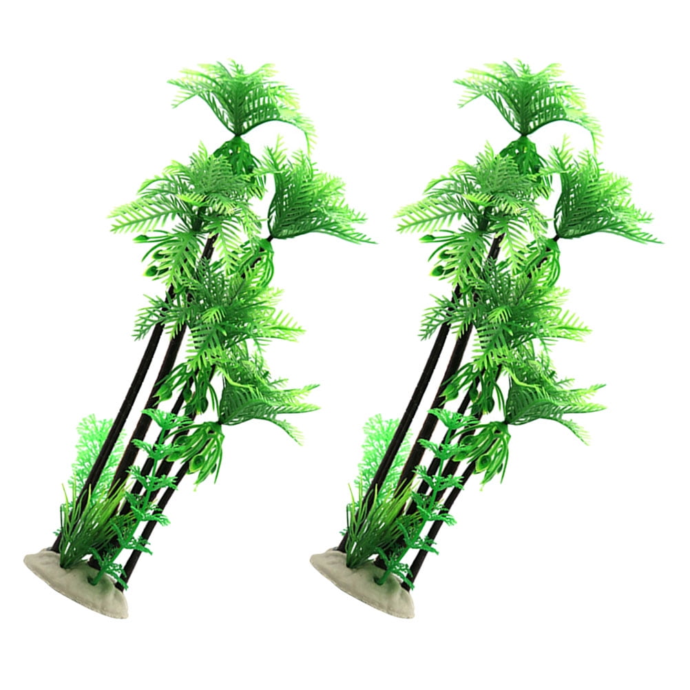 Artificial Coconut Tree Coconuts Cupcake Topper Turtle Tank Plants ...