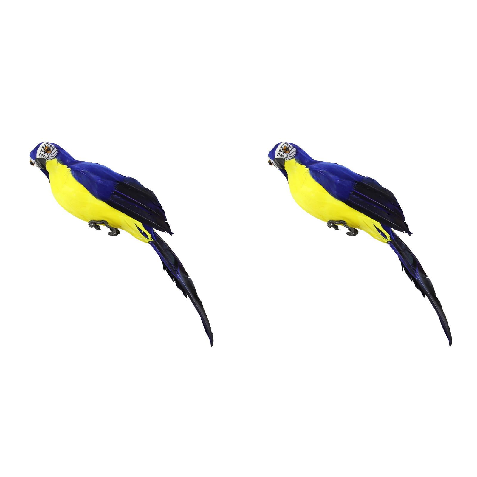 Artificial Colorful Birds Feathered Shoulder Parrot Decor Model for ...
