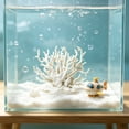 Artificial Coral Aquarium Decoration 6in Plastic Reef Hideout Fish Tank ...