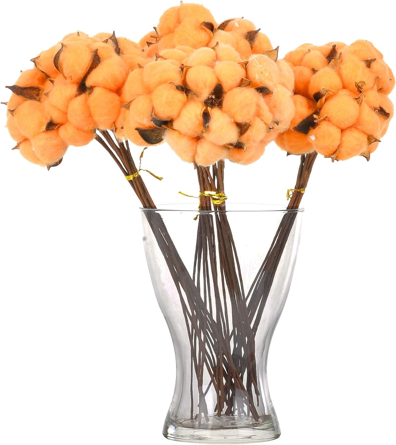 Artificial Cotton Stem 30pcs 13 Inch Cotton Boll for Home Decor ...