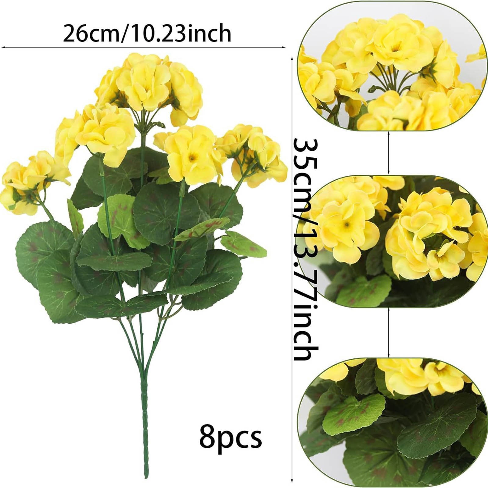 Artificial Crabapple Flower Bouquet for Balcony and Courtyard Outdoor ...
