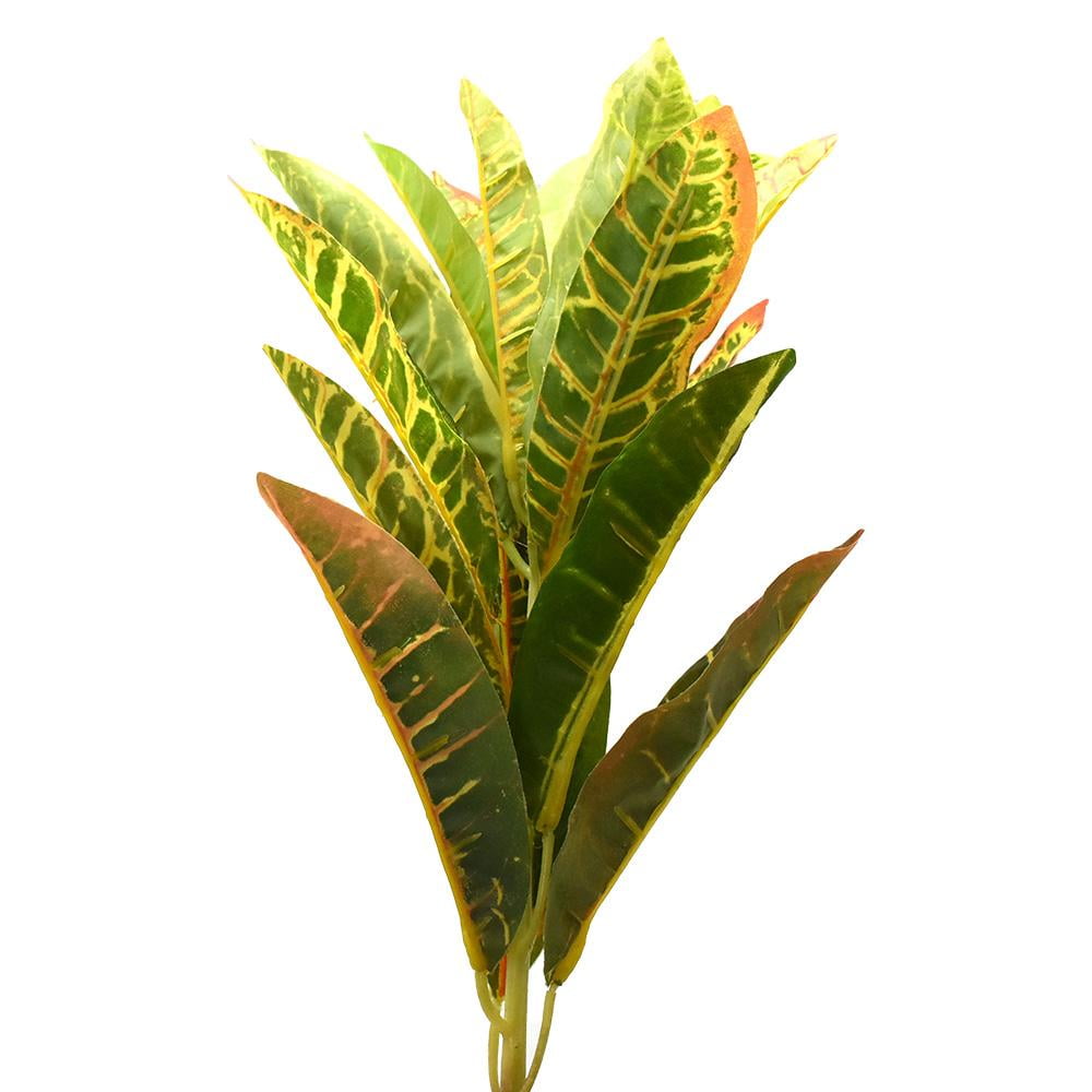 Artificial Croton Plant Spray, 21-Inch - Walmart.com