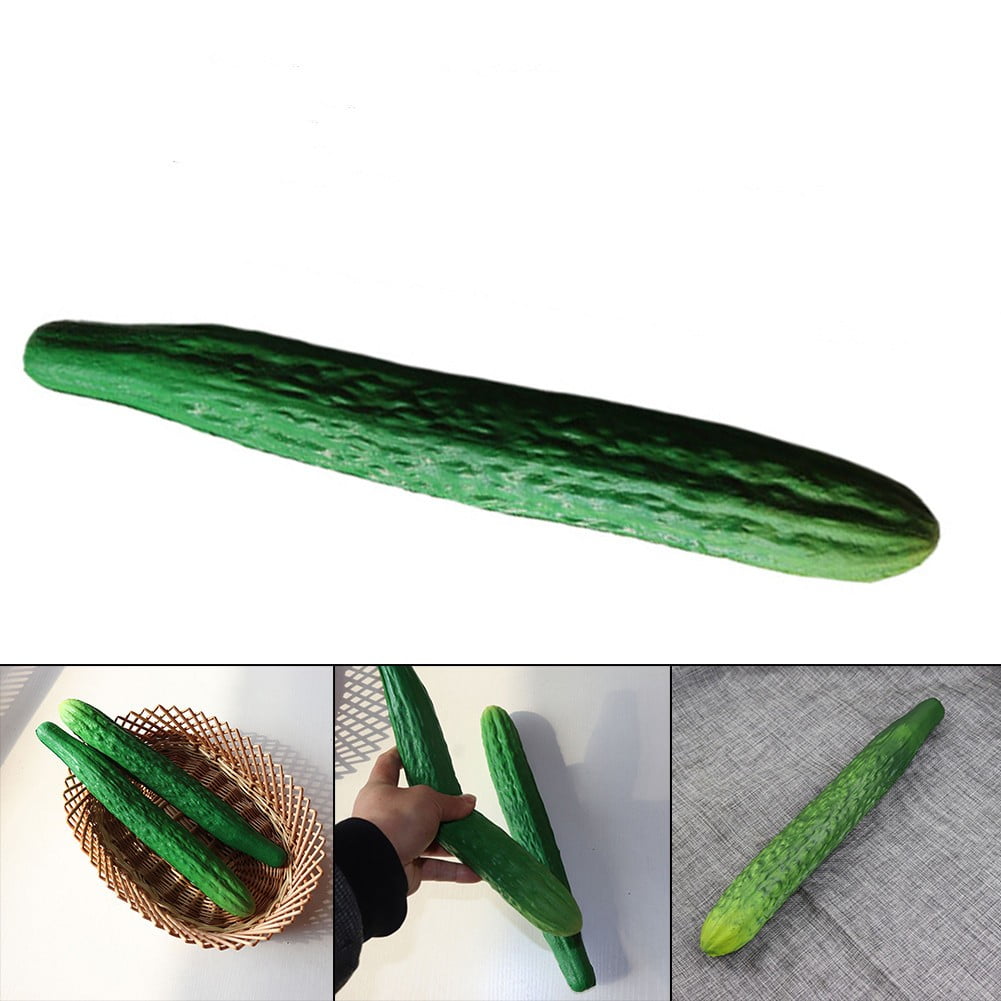 Artificial Cucumber PU Fake Vegetable Realistic Faux Cucumber Model ...