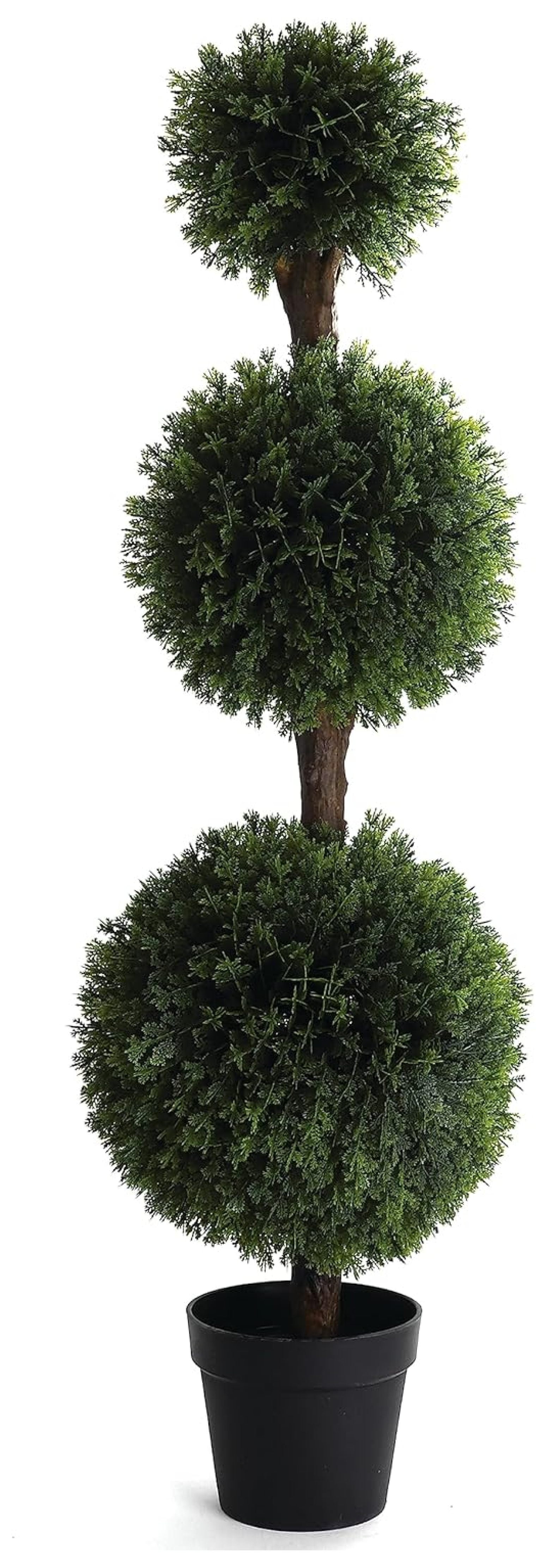 Artificial Cypress Topiary Tree - 4' Cypress Tree - Indoor/Outdoor ...