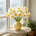Artificial Daffodil Bouquet Hand-Tied Flowers Home Decor Table ...