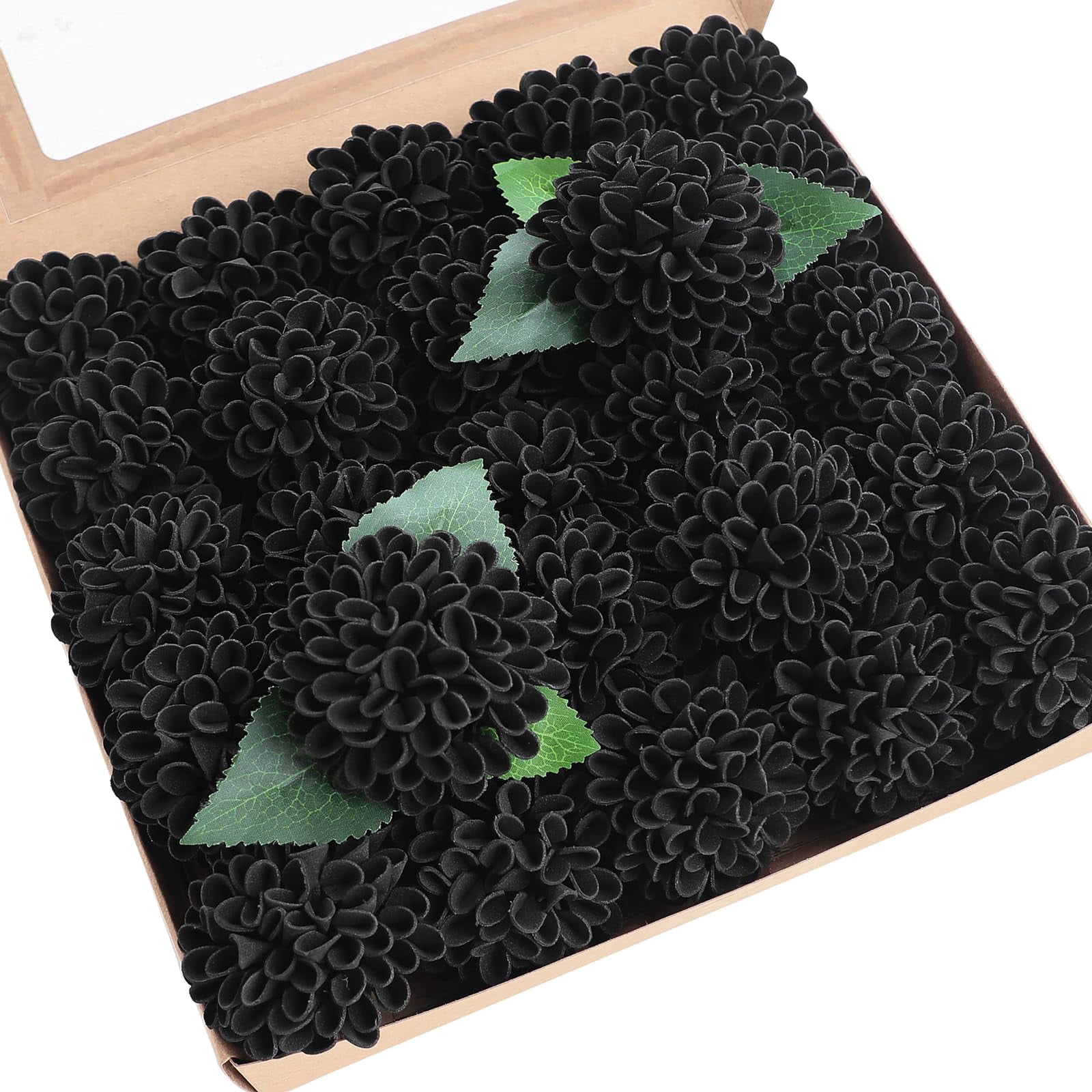 25pcs Artificial Dahlia Flowers PE Foam Roses Realistic Stems for DIY ...