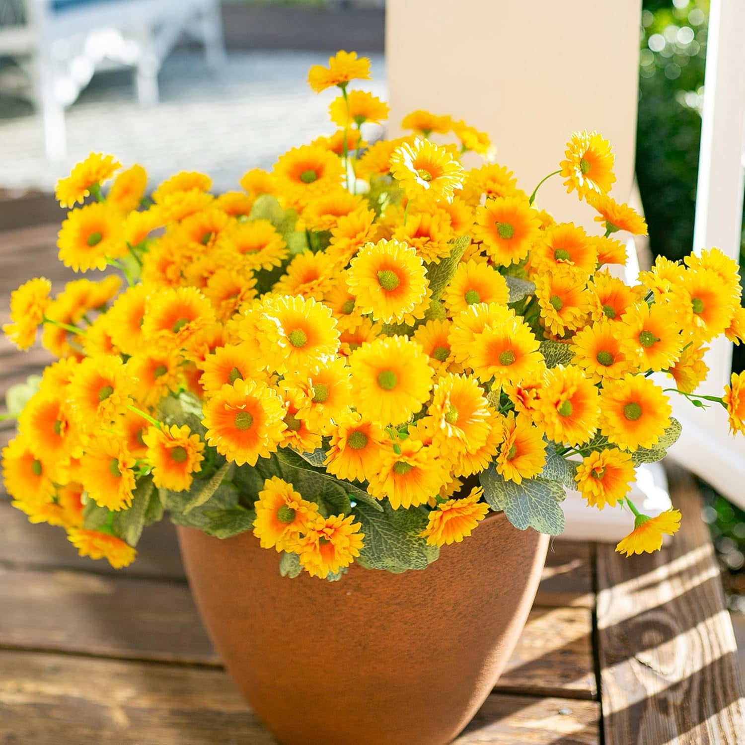 Artificial Dahlia Flowers Fake Flower Plant for Outdoors Spring ...