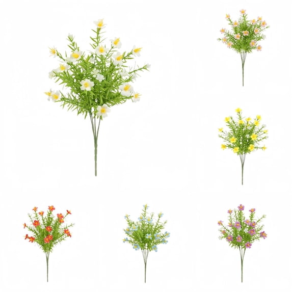 Artificial Daisies For Outdoors, 13.78 Inch Daisy Artificial Flowers ...