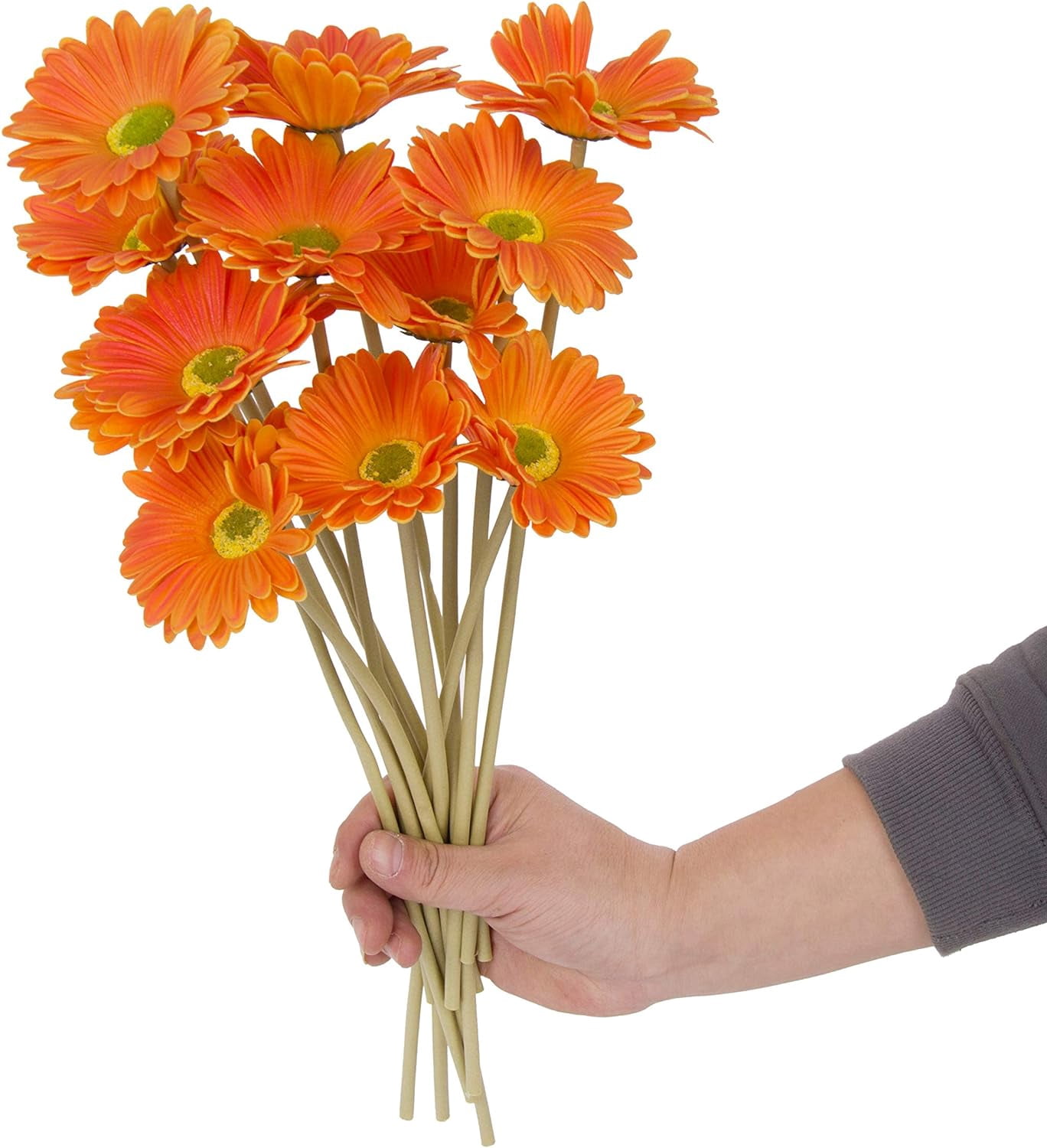 Artificial Daisy 12pcs 15 Inch Artificial Mums Flowers by PU Material ...