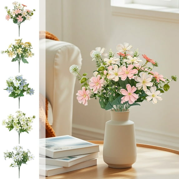 Artificial Daisy Flower Box Décor 10-Head Bouquet | Sunlight-Proof ...