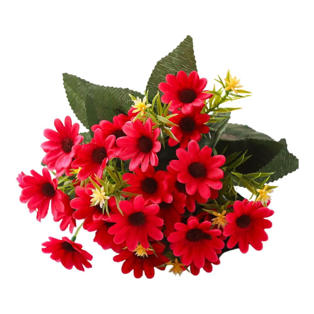 Artificial Daisy Flowers, Fake Silk Daisies Mini Flower Decor, Outdoor ...