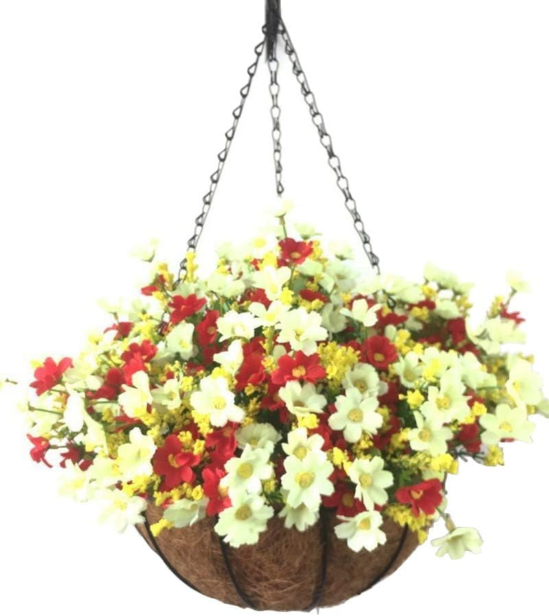 Artificial Daisy Flowers Outdoor Indoor Patio Lawn Garden Hanging ...