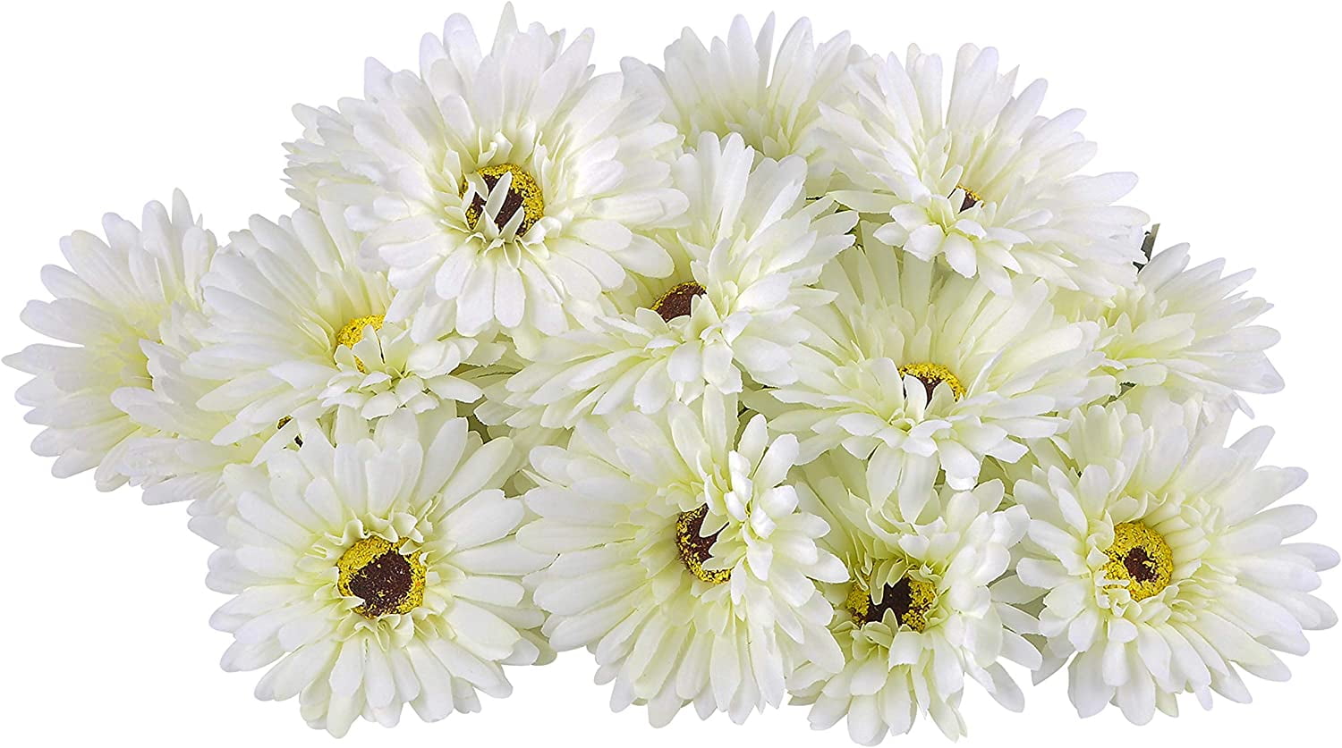 Artificial Daisy Heads 20pcs Mums Flower Head Chrysanth Gerbera for Hat ...