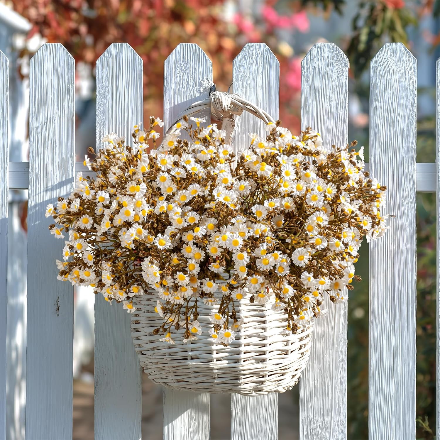 Artificial Daisy for Outdoor 16 Faux Daisy Flower No Fade Floral for ...