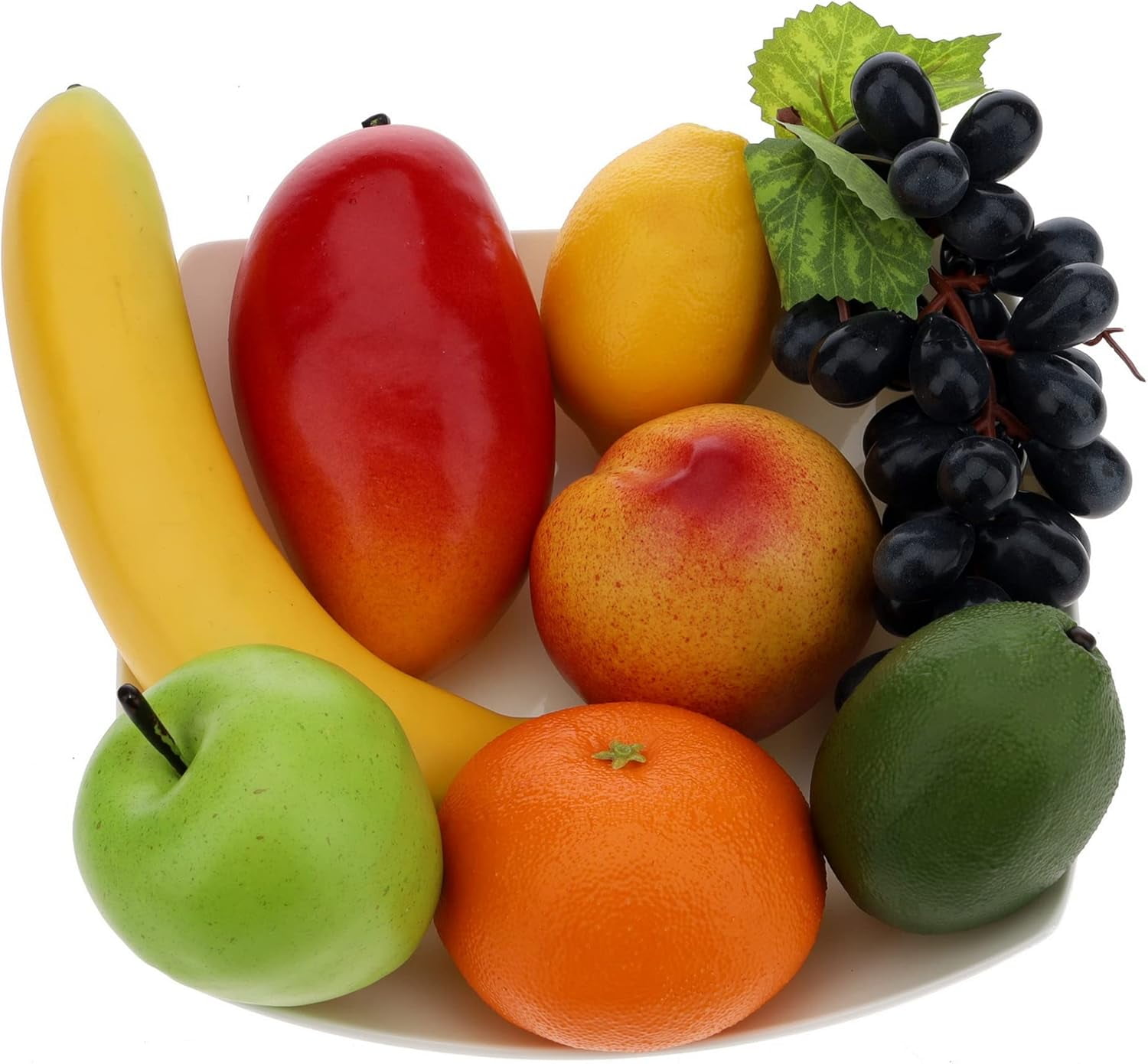 Artificial Decoration Lifelike Fruit Fake Banana Peach Orange Mango ...