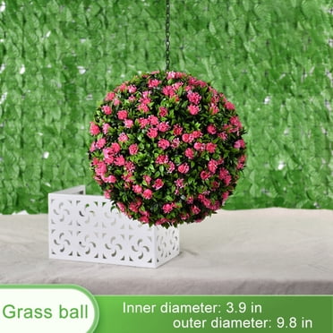 Visland 2Pieces Artificial Plant Topiary Ball Faux Boxwood Decorative ...