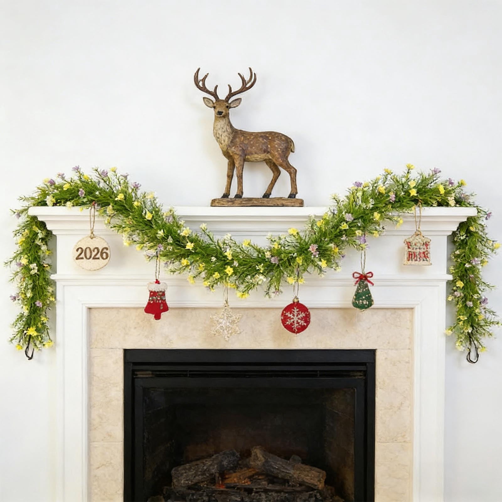 Artificial Decorative Rattan Artificial Green Plants And Flower ...