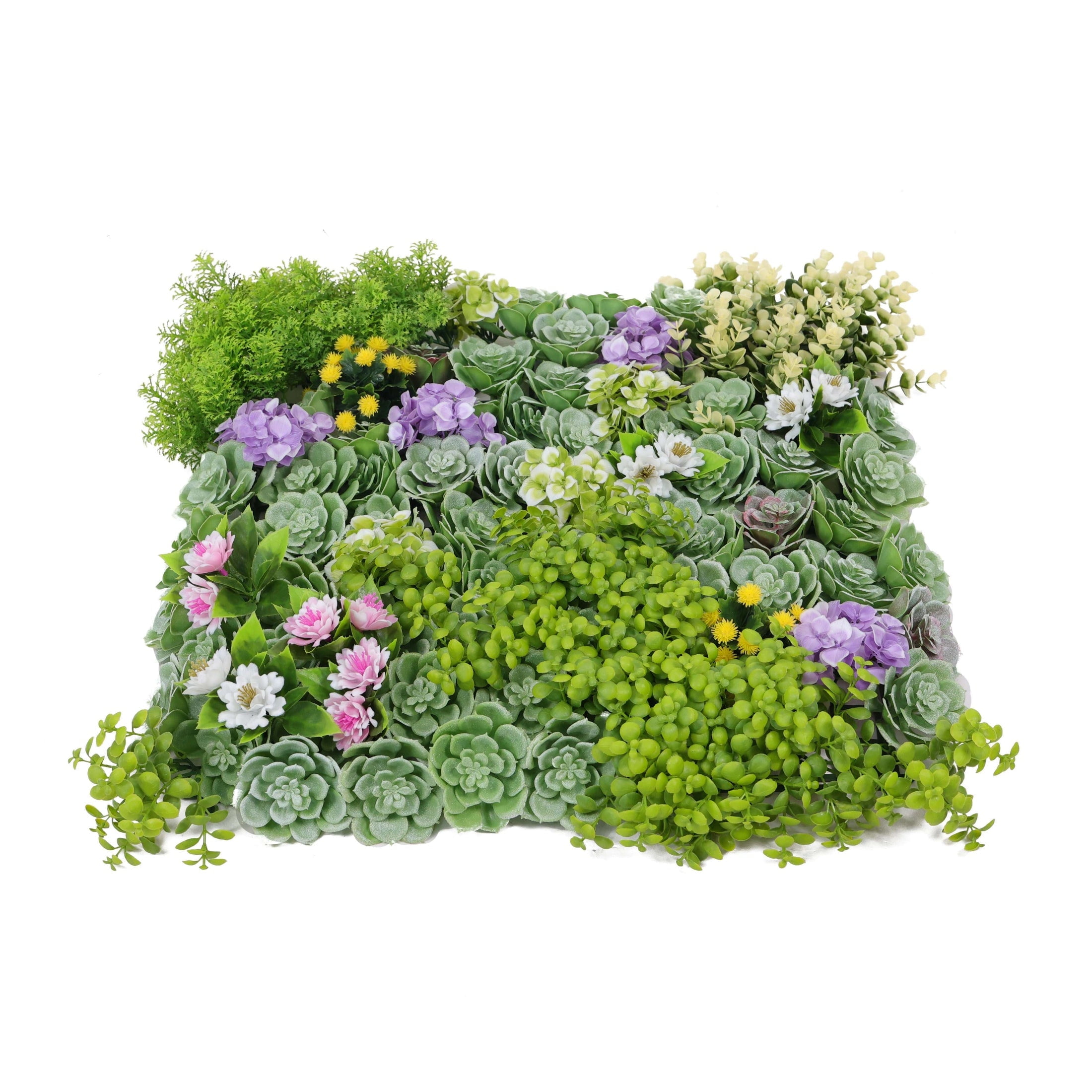 Artificial Dense Succulent Green Wall / Vertical Garden Panel 20" x 20 ...