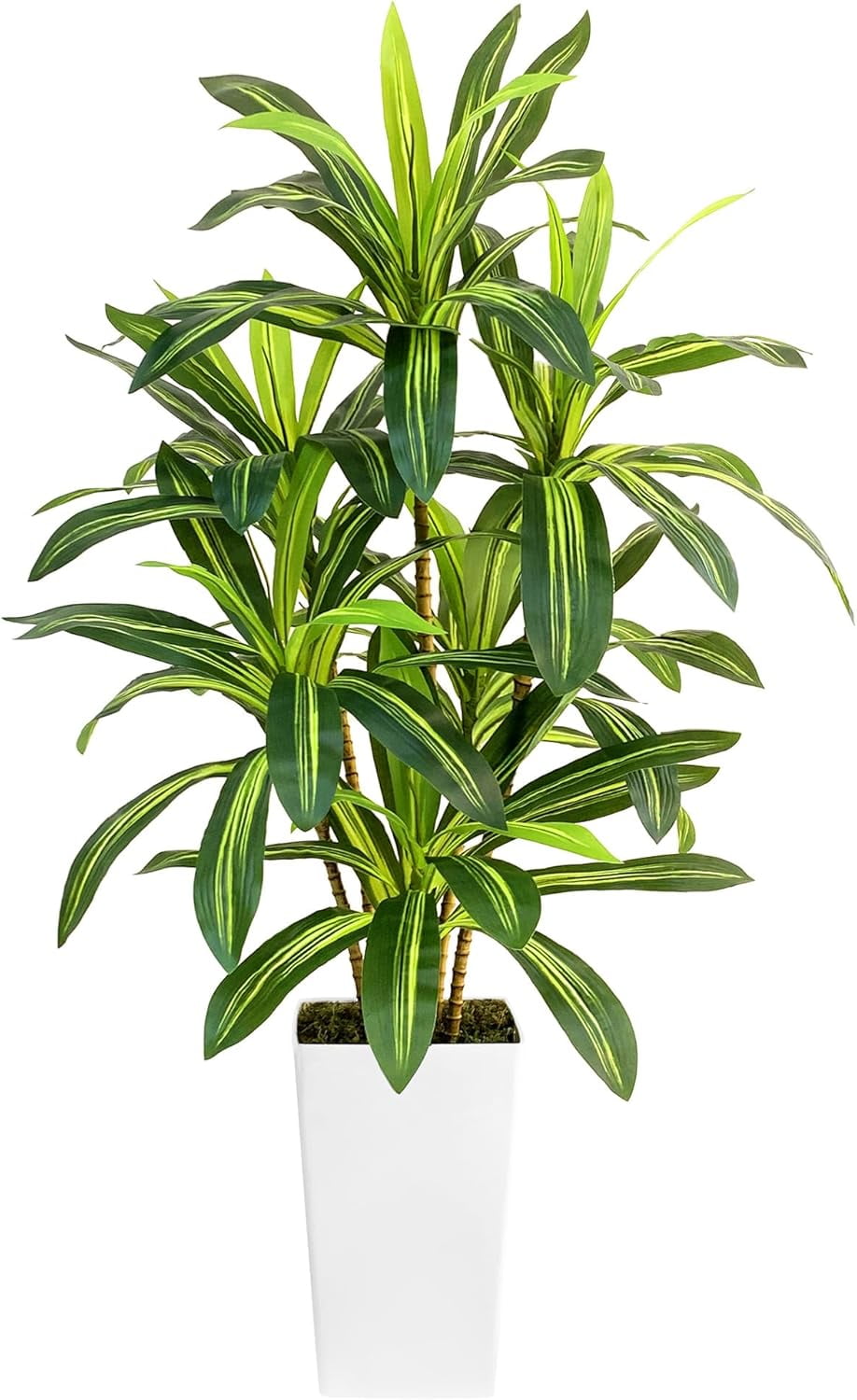 Artificial Dracaena Tree 5FT - Fake Silk Floor Trees with Movable Large ...