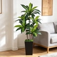 Artificial Dracaena Tree Potted Plant, Faux Dragon Blood Tree for ...