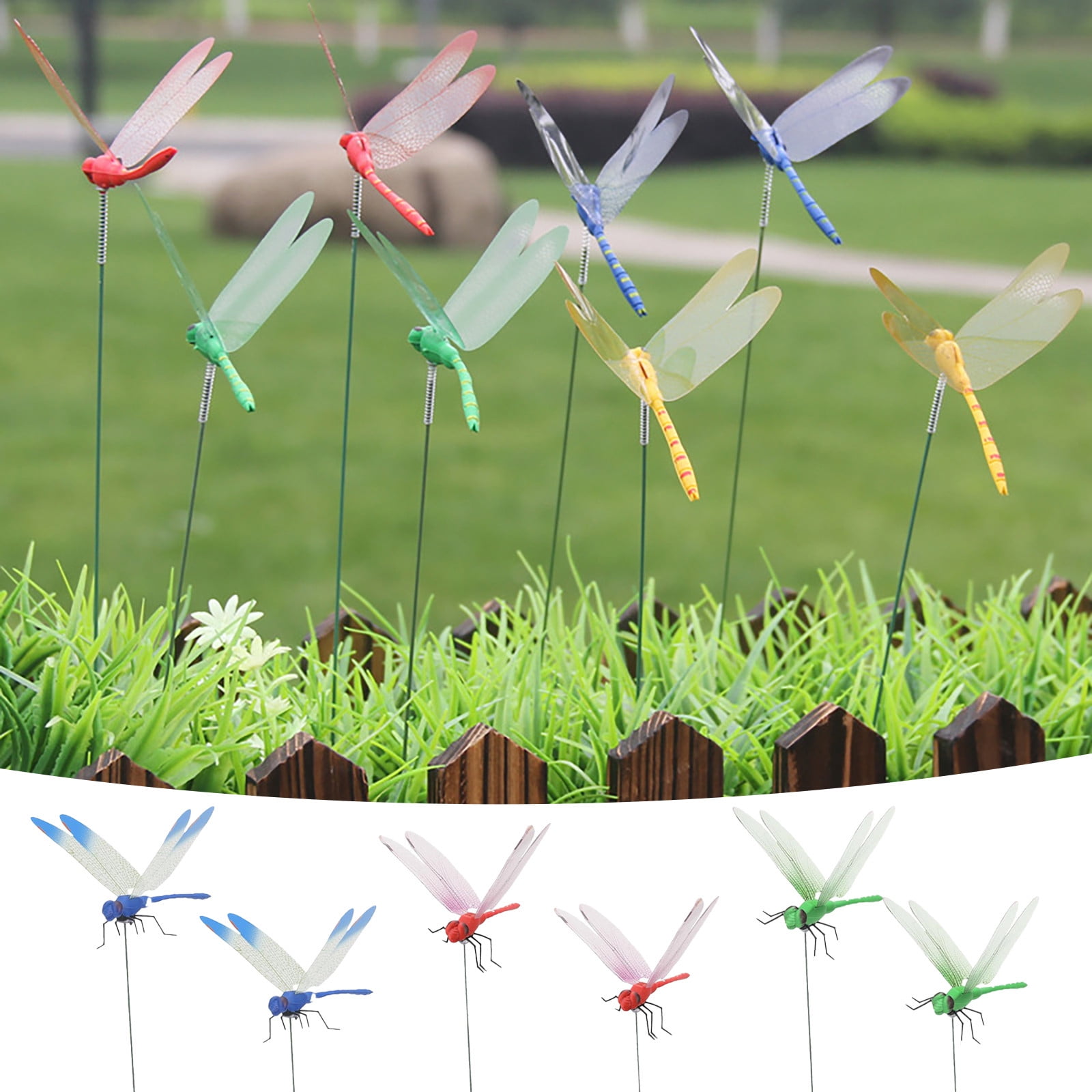 Artificial Dragonfly Pole Clips for Outdoors,Dragonfly Hat Clip On ...