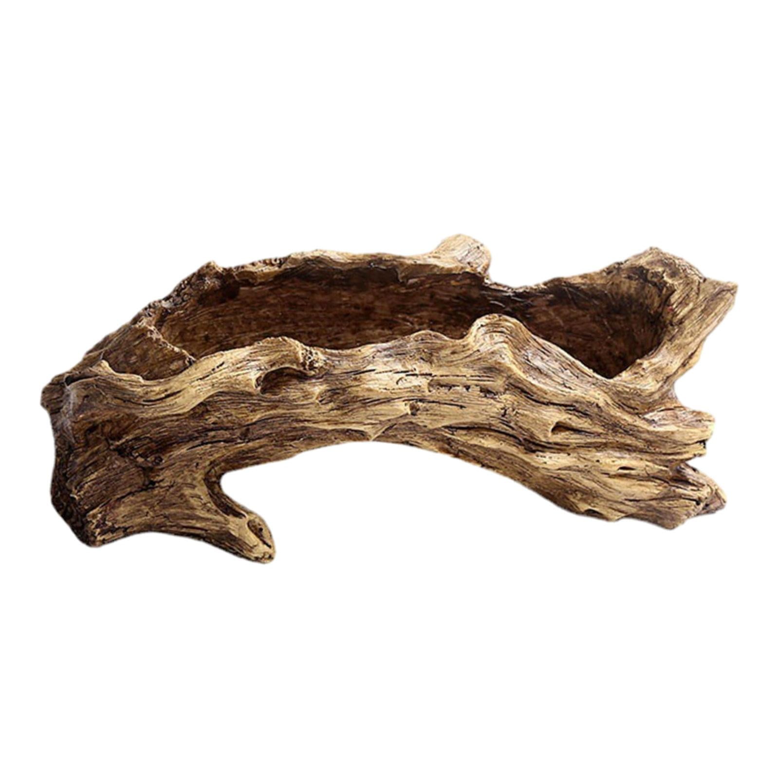 Artificial Driftwood Planter Container Durable Retro Creative Resin ...