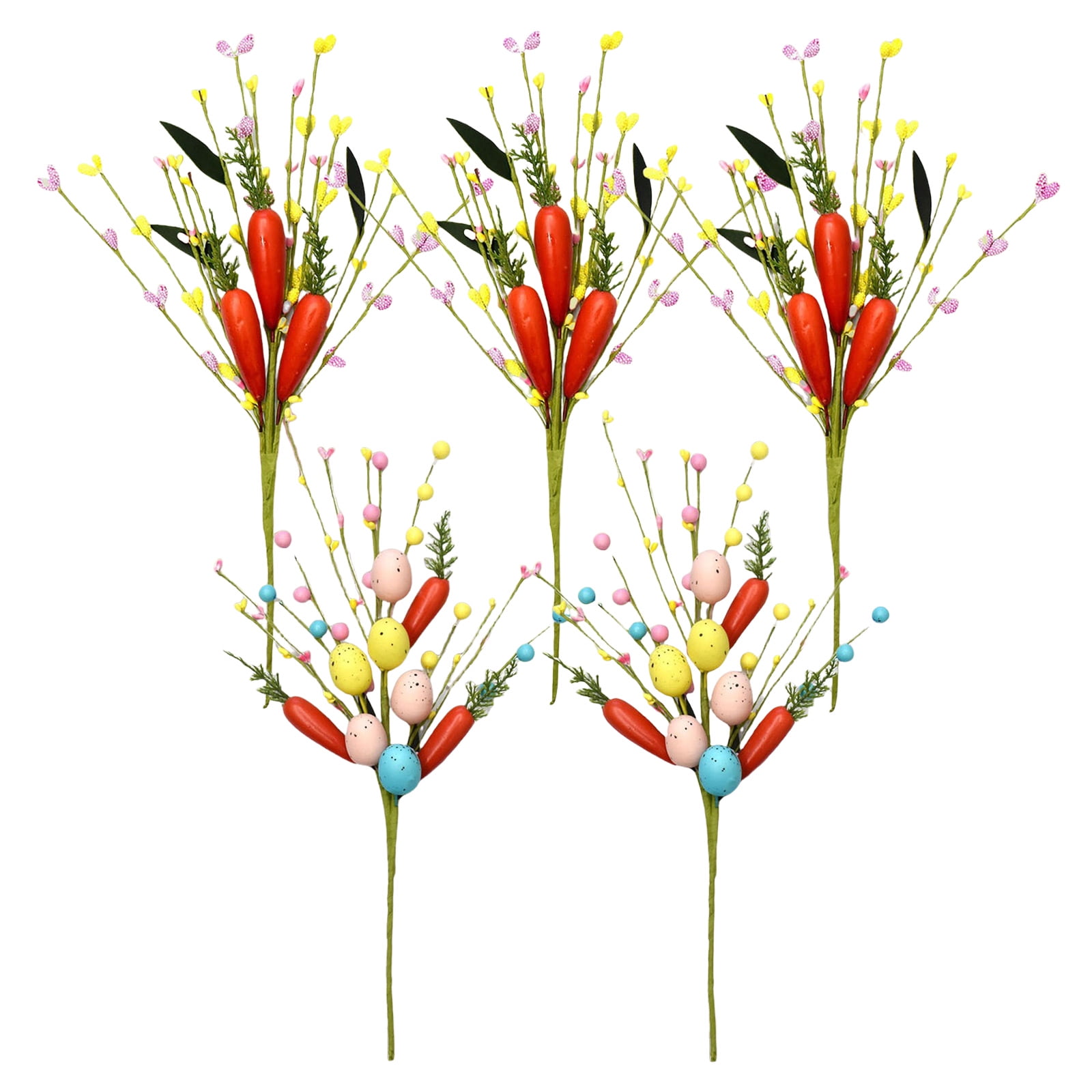 Artificial Easter Berry Stems Easter Tree Branches with Colorful Eggs ...