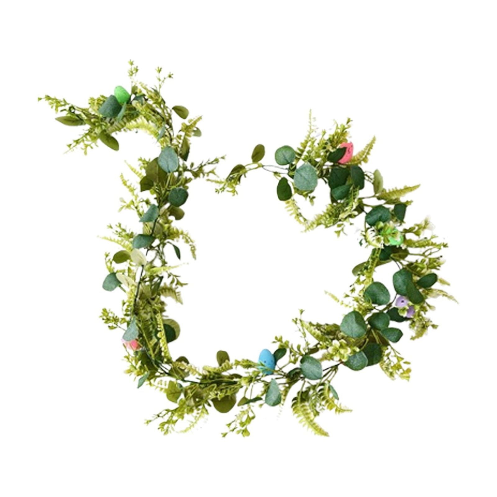 Artificial Easter Egg Garland Spring Vine Colored Easter Egg Garland ...