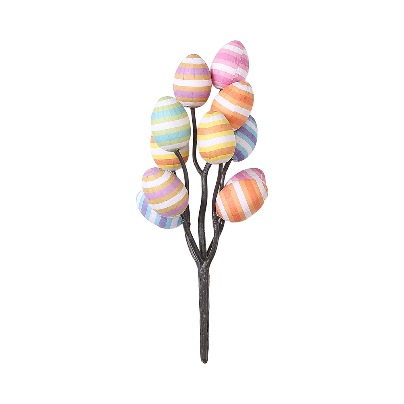 Artificial Easter Egg Stems with Patterned Painted Eggs,Decorative ...
