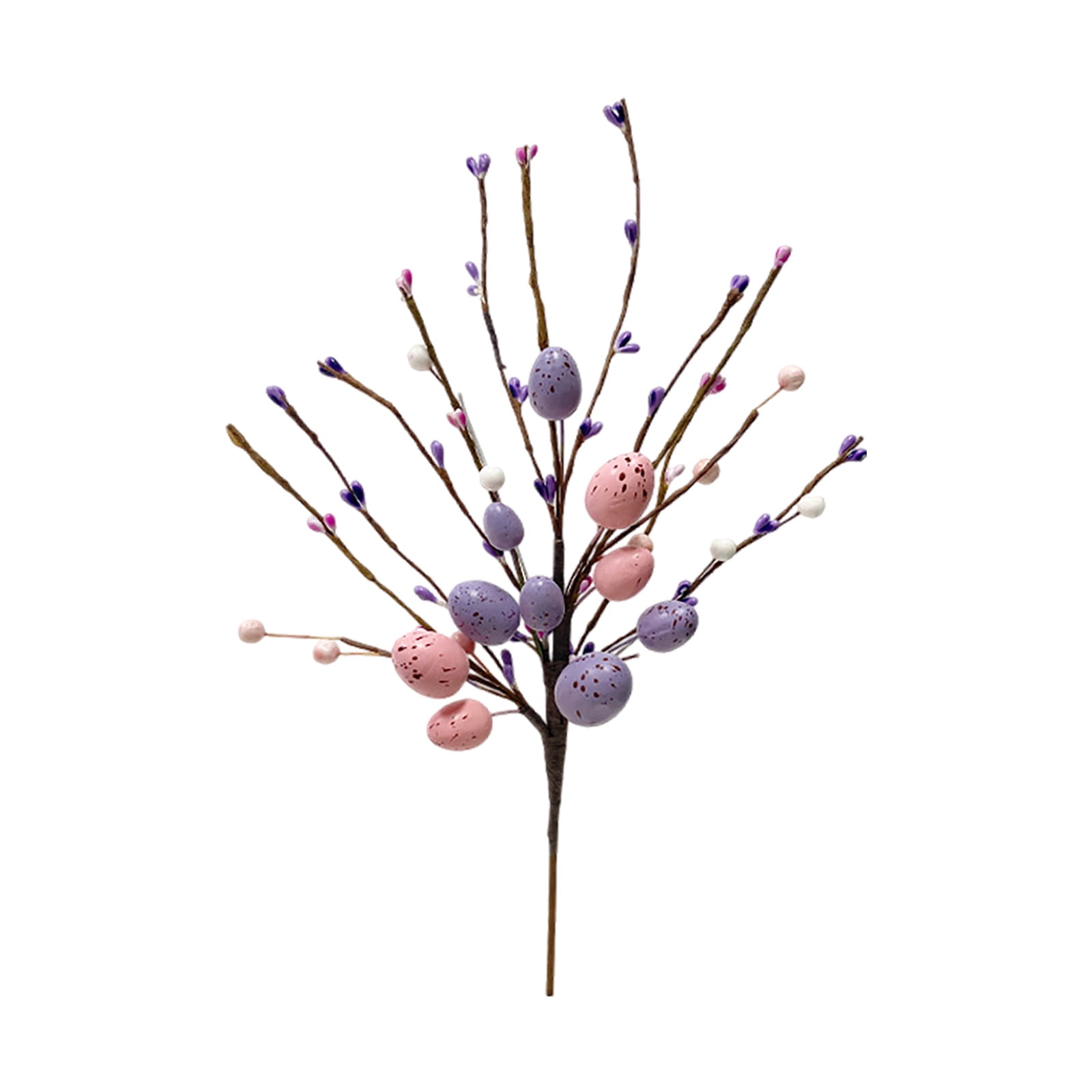Artificial Easter Spray Vine, 17Inch Pastel Easter Egg and Berry ...