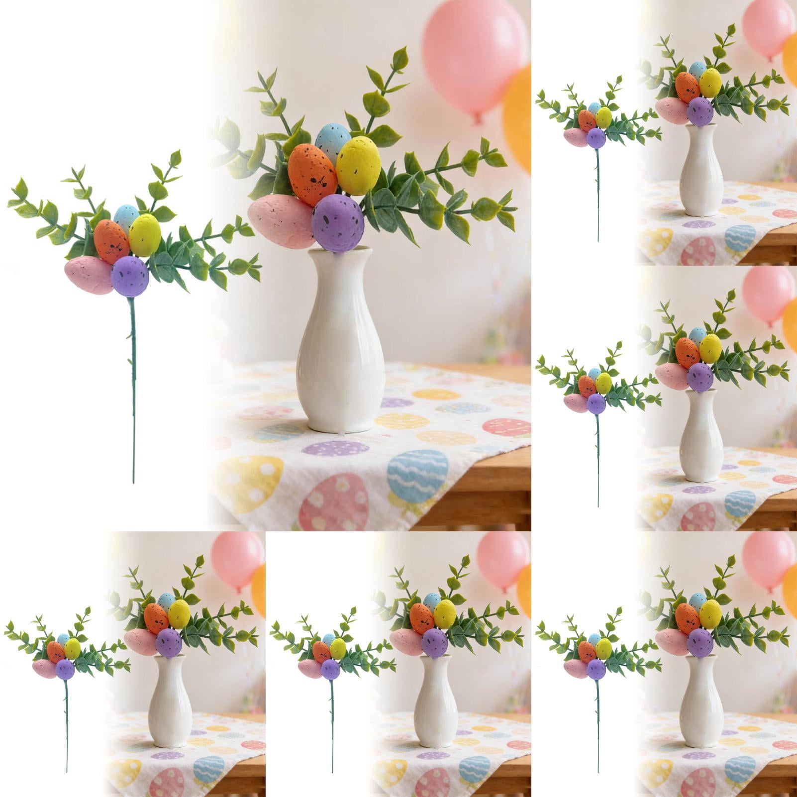 Artificial Easter Spray Vine - Pastel Easter Egg & Berry Twig Branches ...