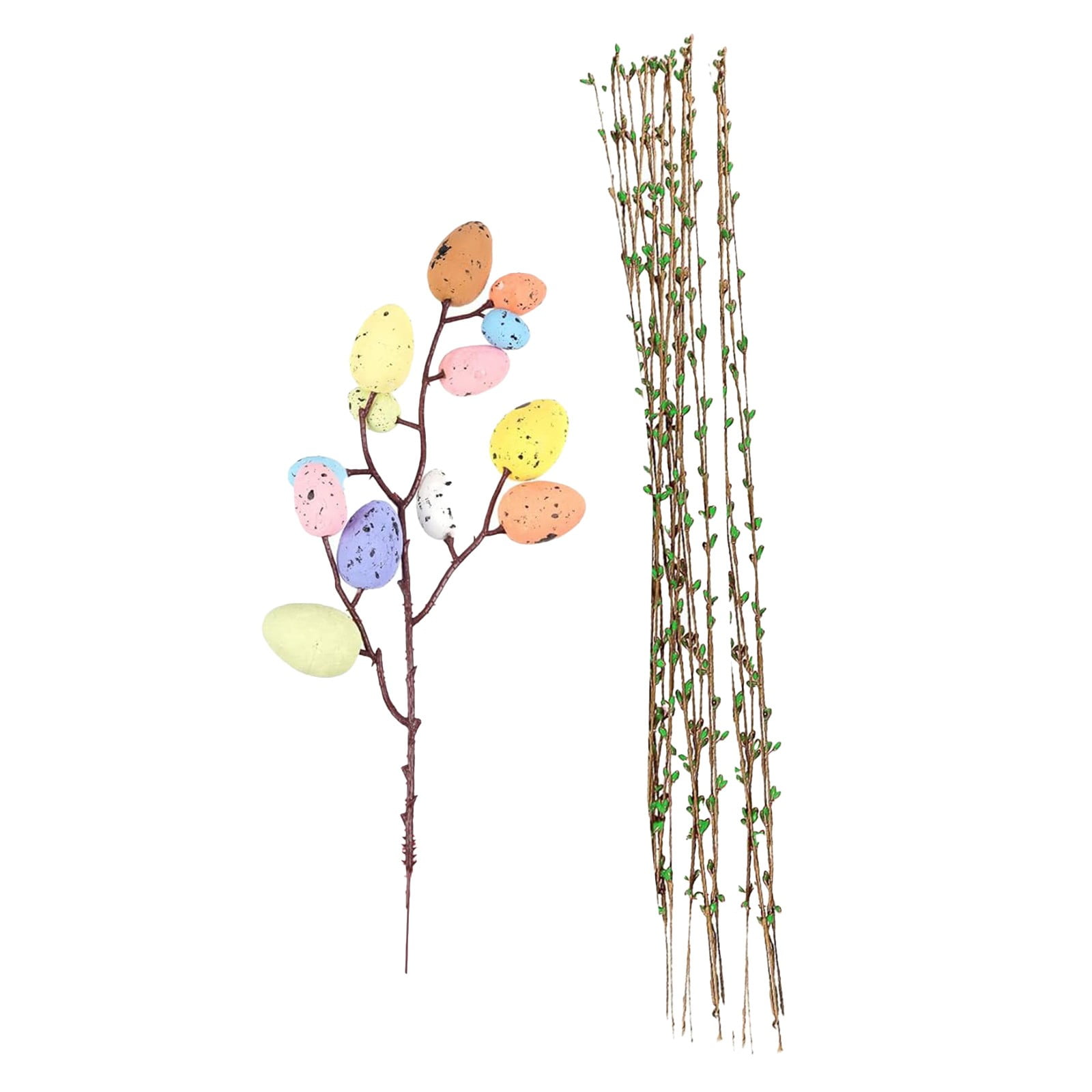 Artificial Easter Spray Vine with Pastel Easter Eggs and Berries ...