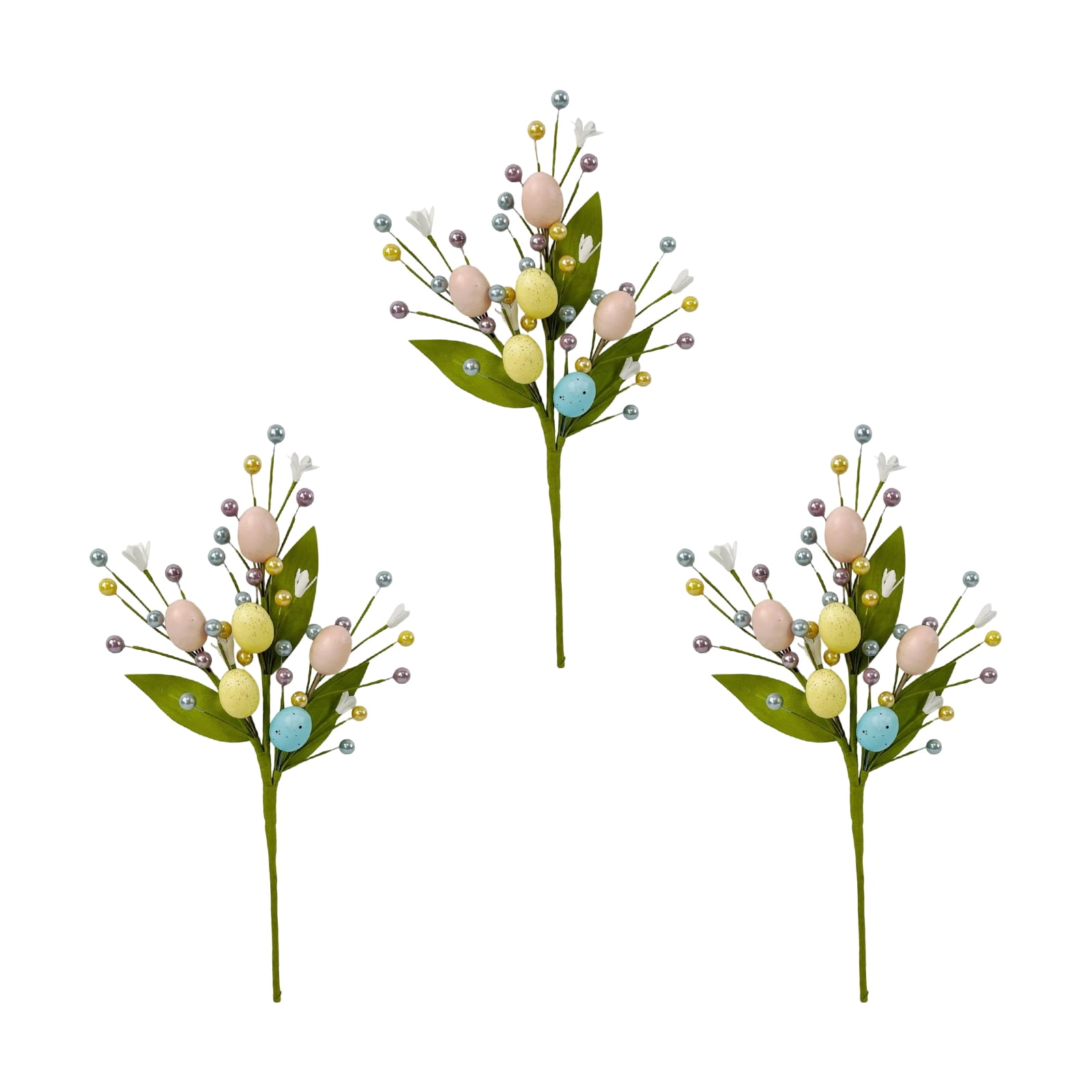 Artificial Easter Spray Vine with Pastel Easter Eggs and Berries ...
