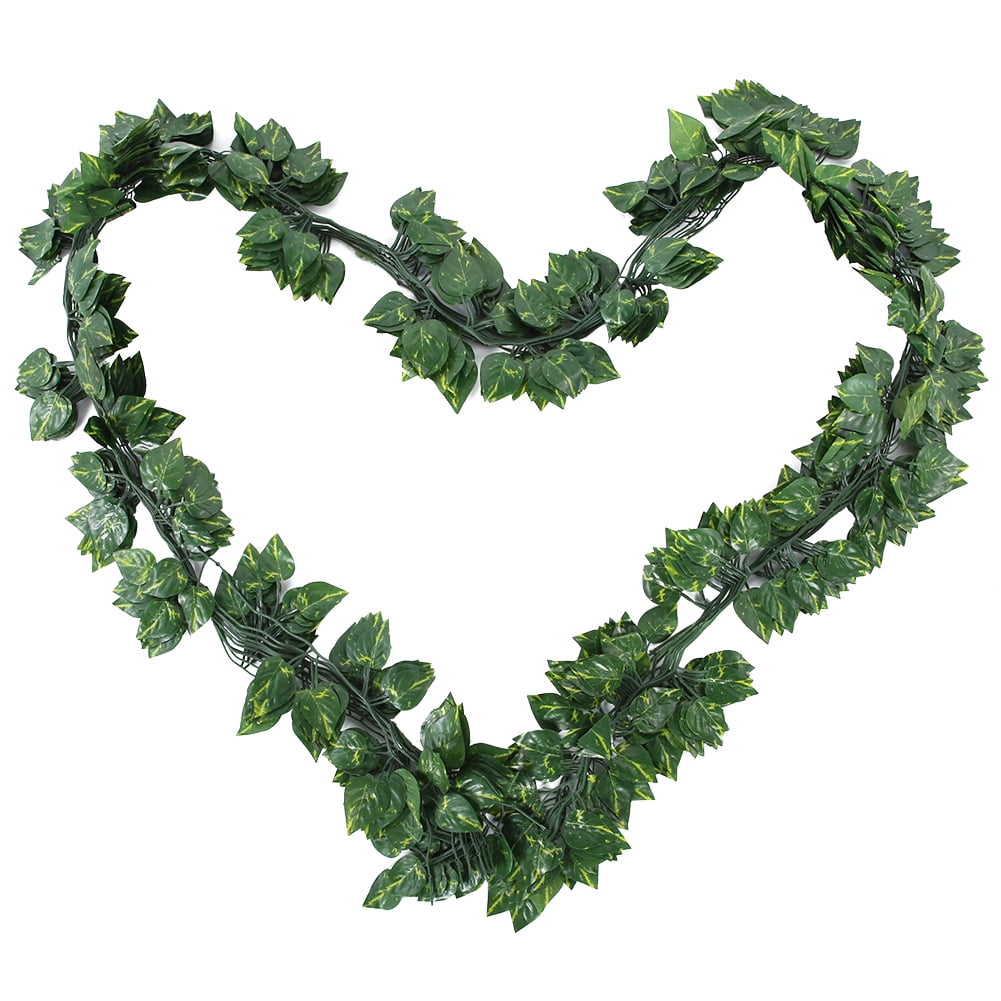 Artificial Epipremnum Aureum Leaf Trim Vine Fake Foliage Flower Plant ...
