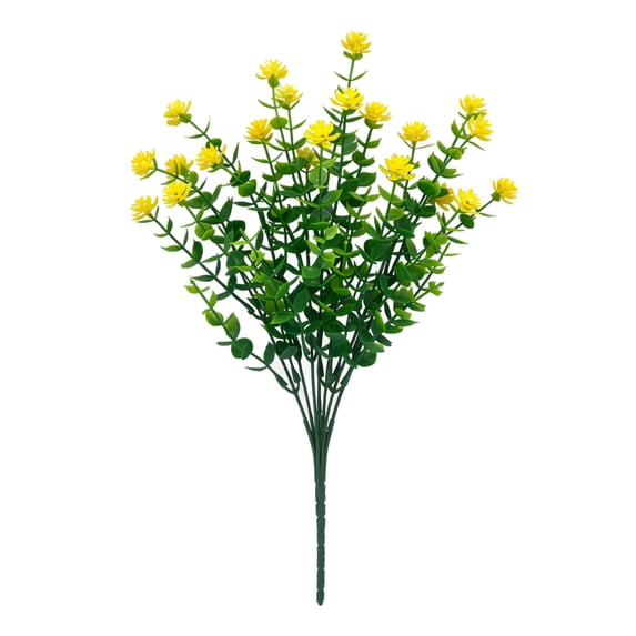 Artificial Eucalyptus Camellia Plant Seven Branches Faux Leaf ...