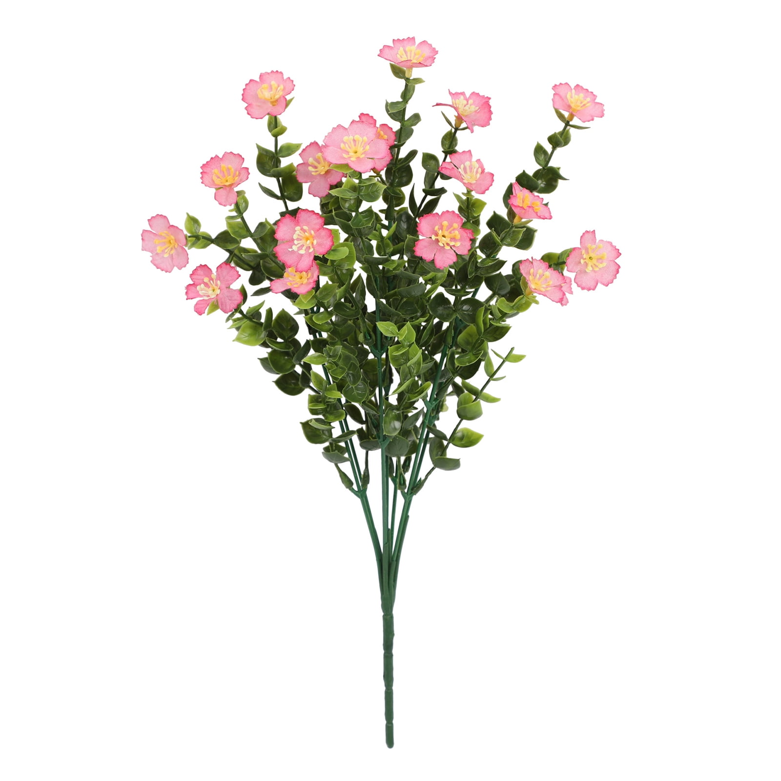 Artificial Eucalyptus Flowers, Silk Fake Flowers Bulk Leaf with Stems ...