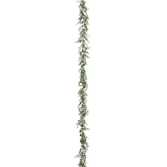 Artificial Eucalyptus Leaf Garland With Led Lights String 70.87 Inches ...