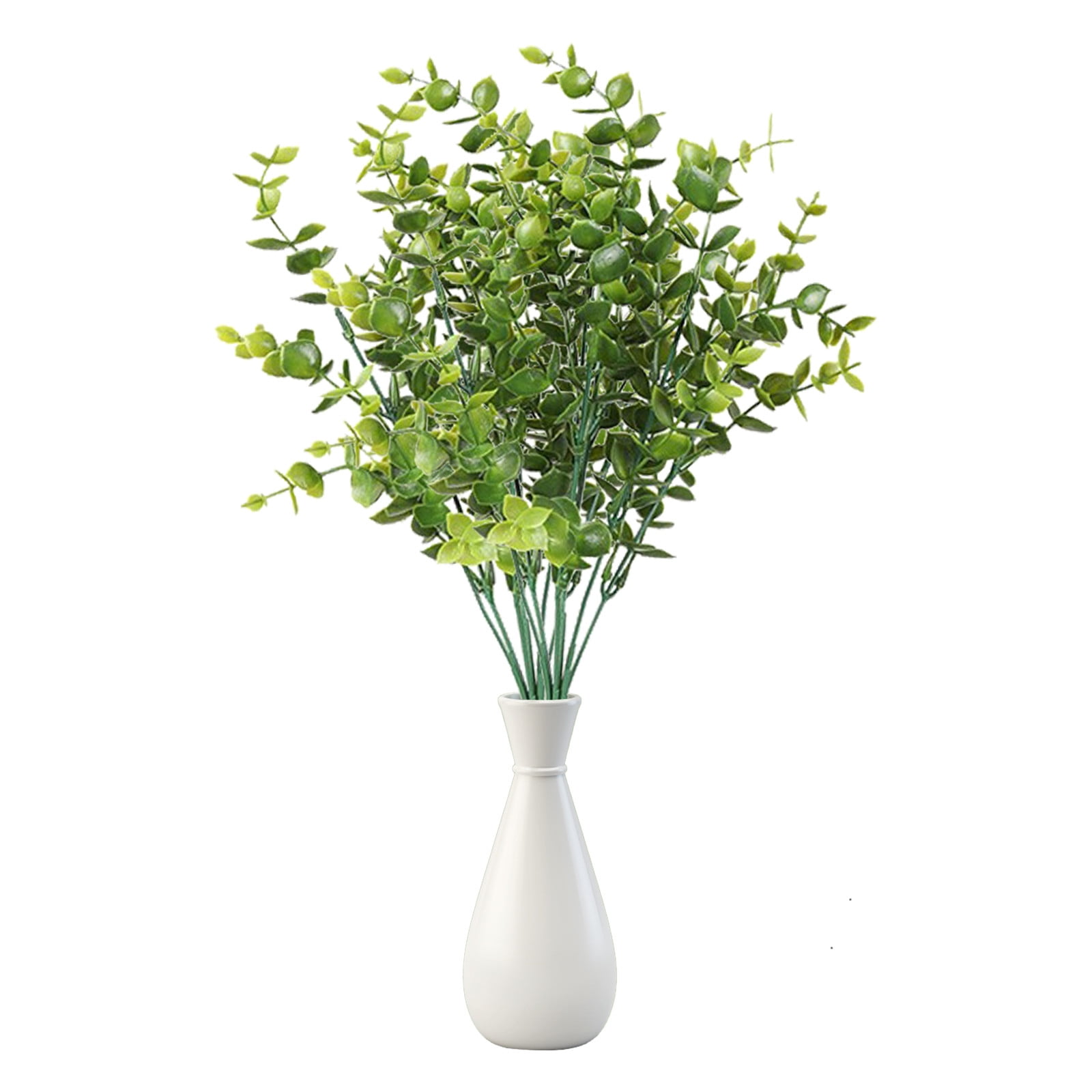 Artificial Eucalyptus Leaves Stems Real Touch Artificial Fake Flowers ...