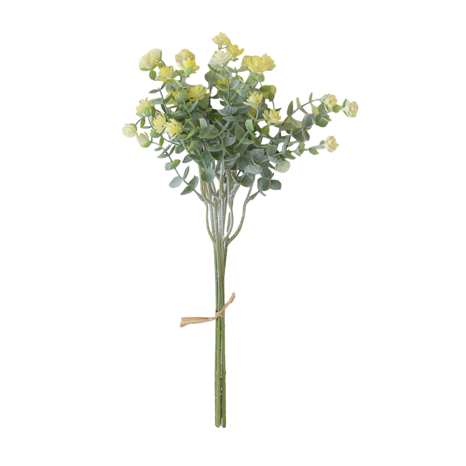 Artificial Eucalyptus Leaves Stems Short Silver Dollar Artificial ...