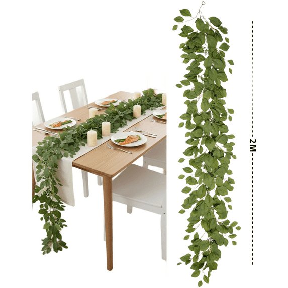 Artificial Eucalyptus Vine Spring Green Hanging Plant Fake Ivy Home ...