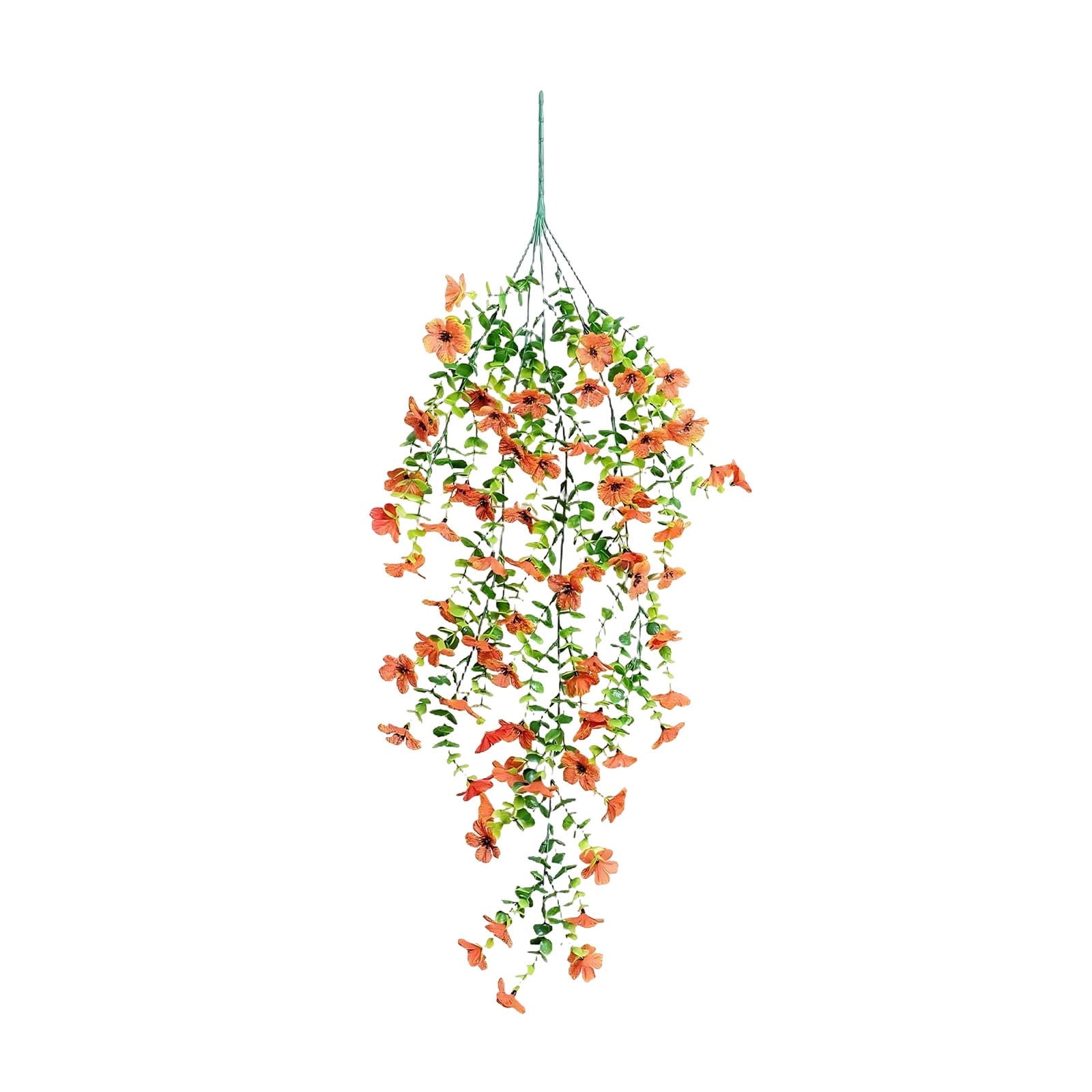 Artificial Eucalyptus Violet Hanging Vines Leaf Garland for Wall Decoration Realistic Fake ...