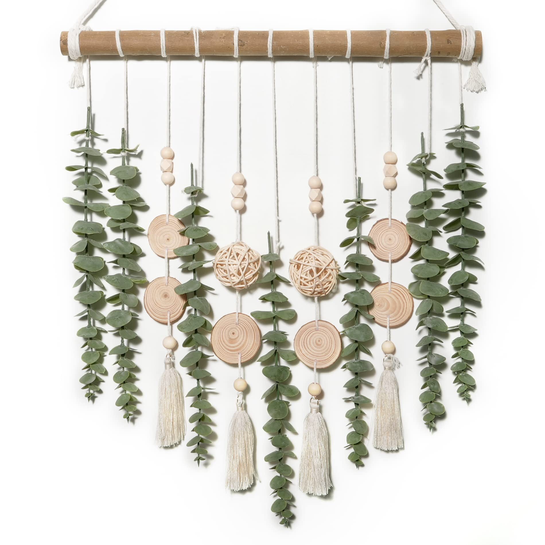 Artificial Eucalyptus Wall Decor Fake Greenery Leaves Stems Wall ...