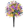 Artificial Eucalyptus and Violet Outdoor Garden Stake for Home and ...