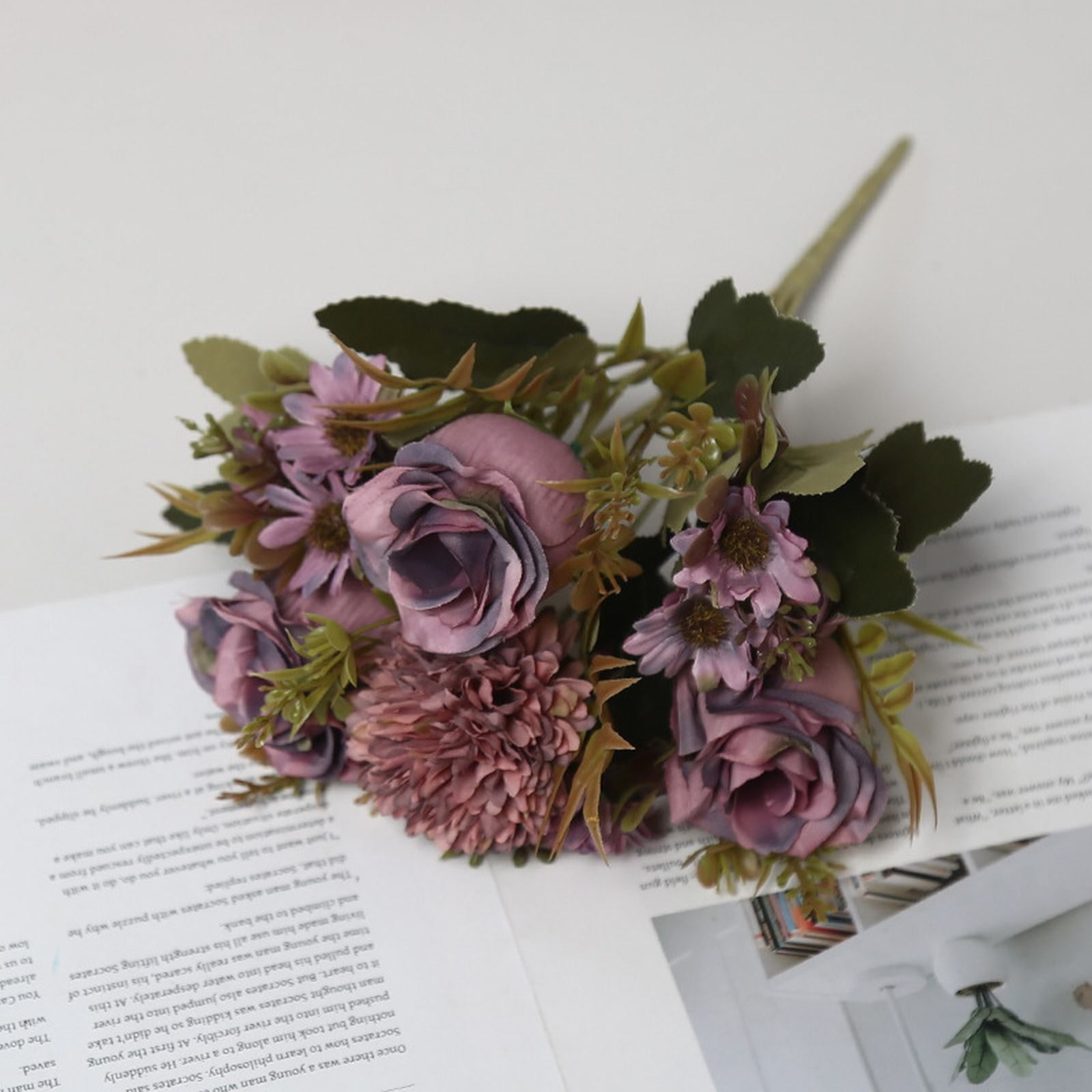 Artificial European Roses Flowers for Home Decor, Wedding Arrangements ...