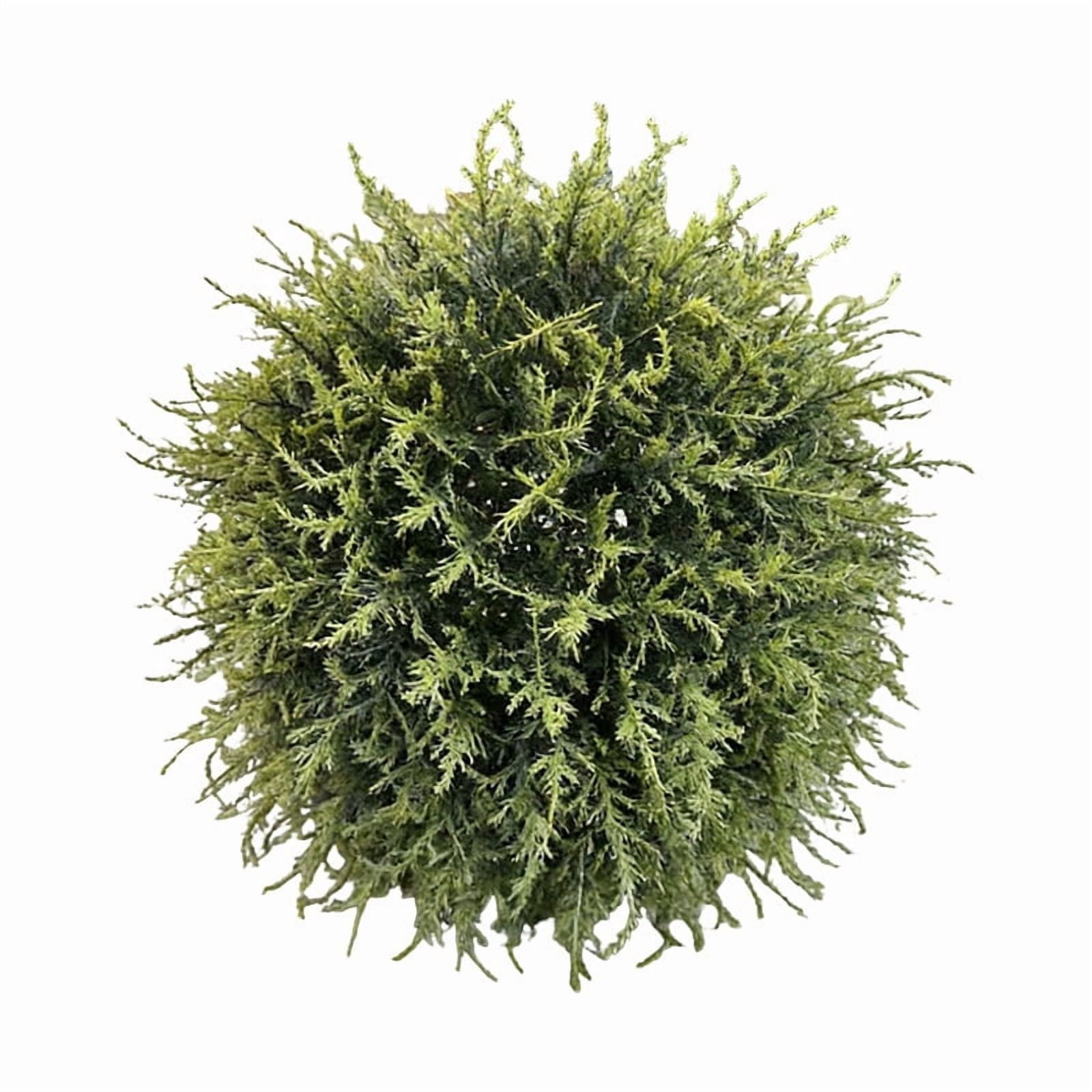 Artificial Evergreen Cyprus Ball, Artificial Plant Topiary Ball Faux ...