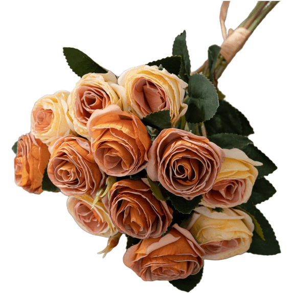 Artificial Fabric Cloth Rose Bouquet Fake Flowers For Wedding And Home ...