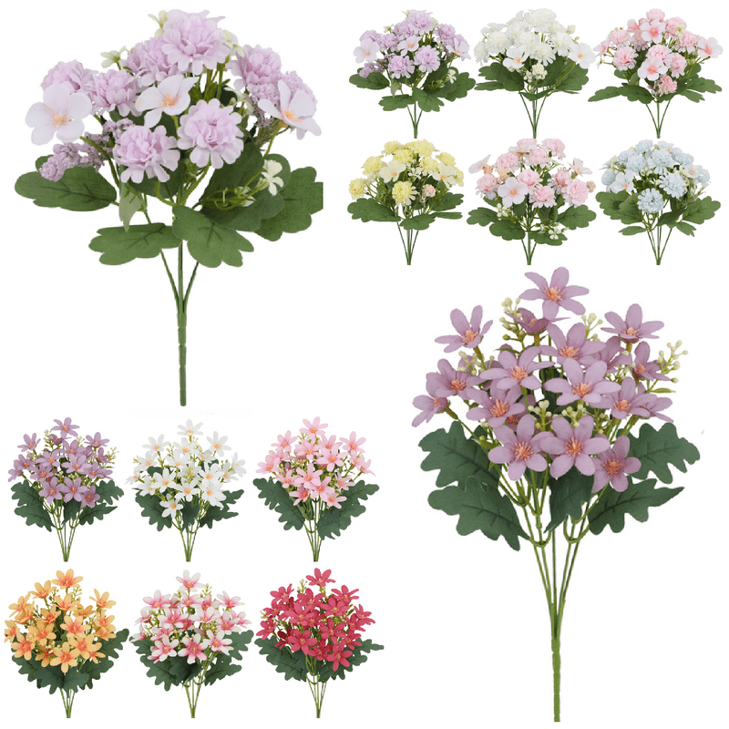 Artificial Fake Flowers Plants Silk Flower Arrangements Wedding ...