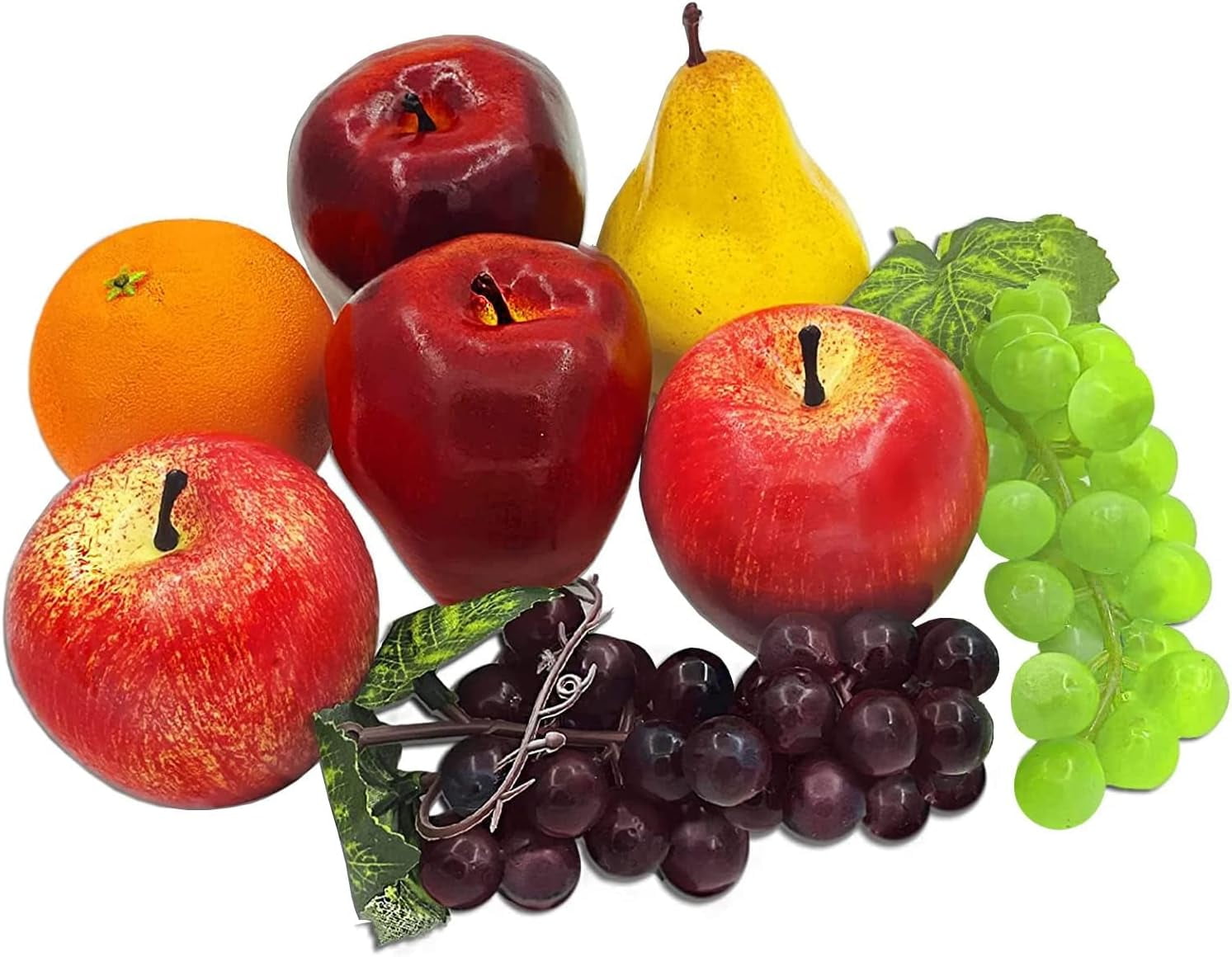Artificial Fake Fruit, 8 Pcs Faux Fruit Centerpieces Dining Table ...